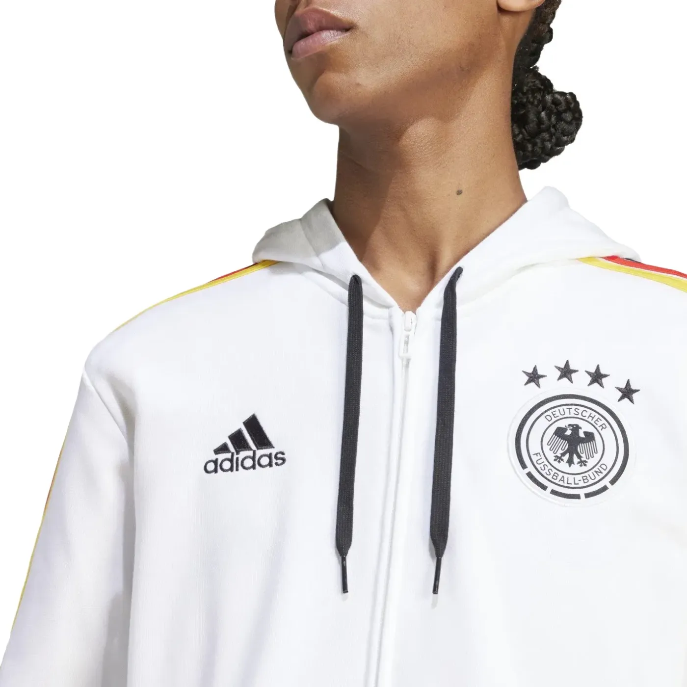 Germany Casual 3S hooded presentation tracksuit 2024/25 - Adidas ...