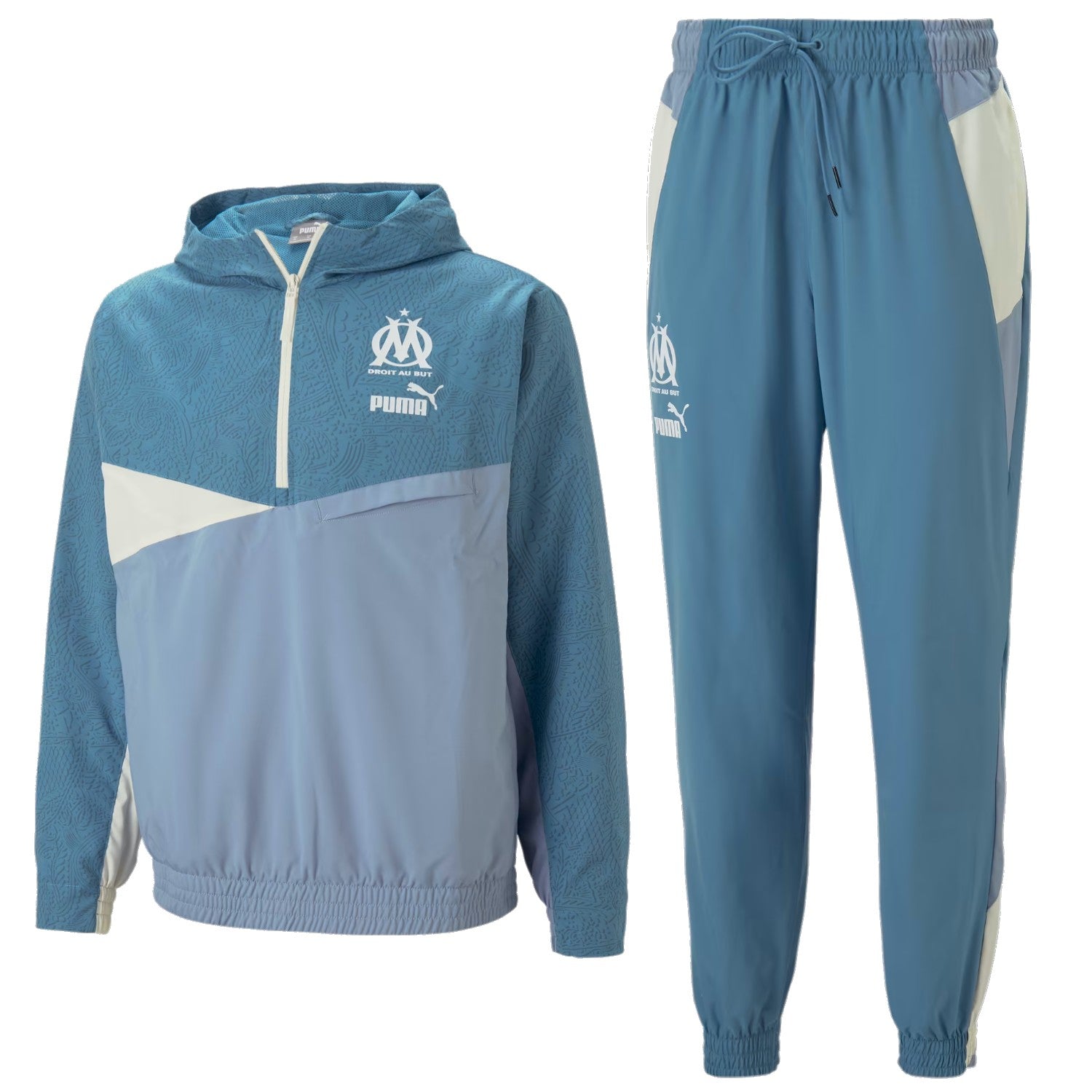 Olympique Marseille streetwear woven presentation tracksuit 2023 - Puma ...
