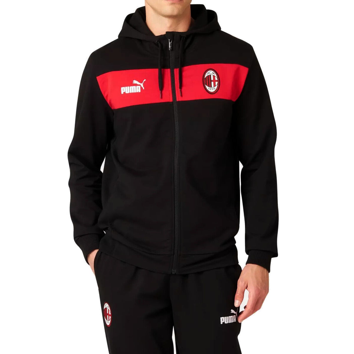 AC Milan Casual Fans cotton presentation tracksuit 2023/24 - Puma ...