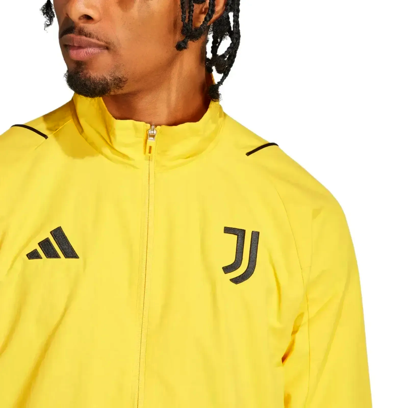 Juventus yellow training presentation Soccer tracksuit 2024 - Adidas ...