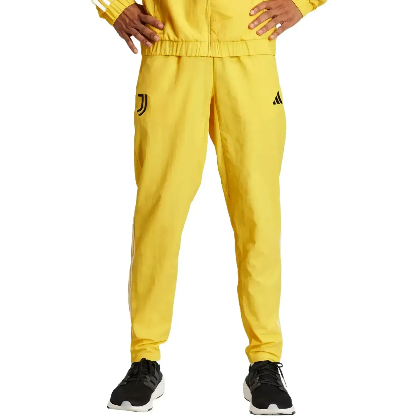 Juventus yellow training presentation Soccer tracksuit 2024 - Adidas ...