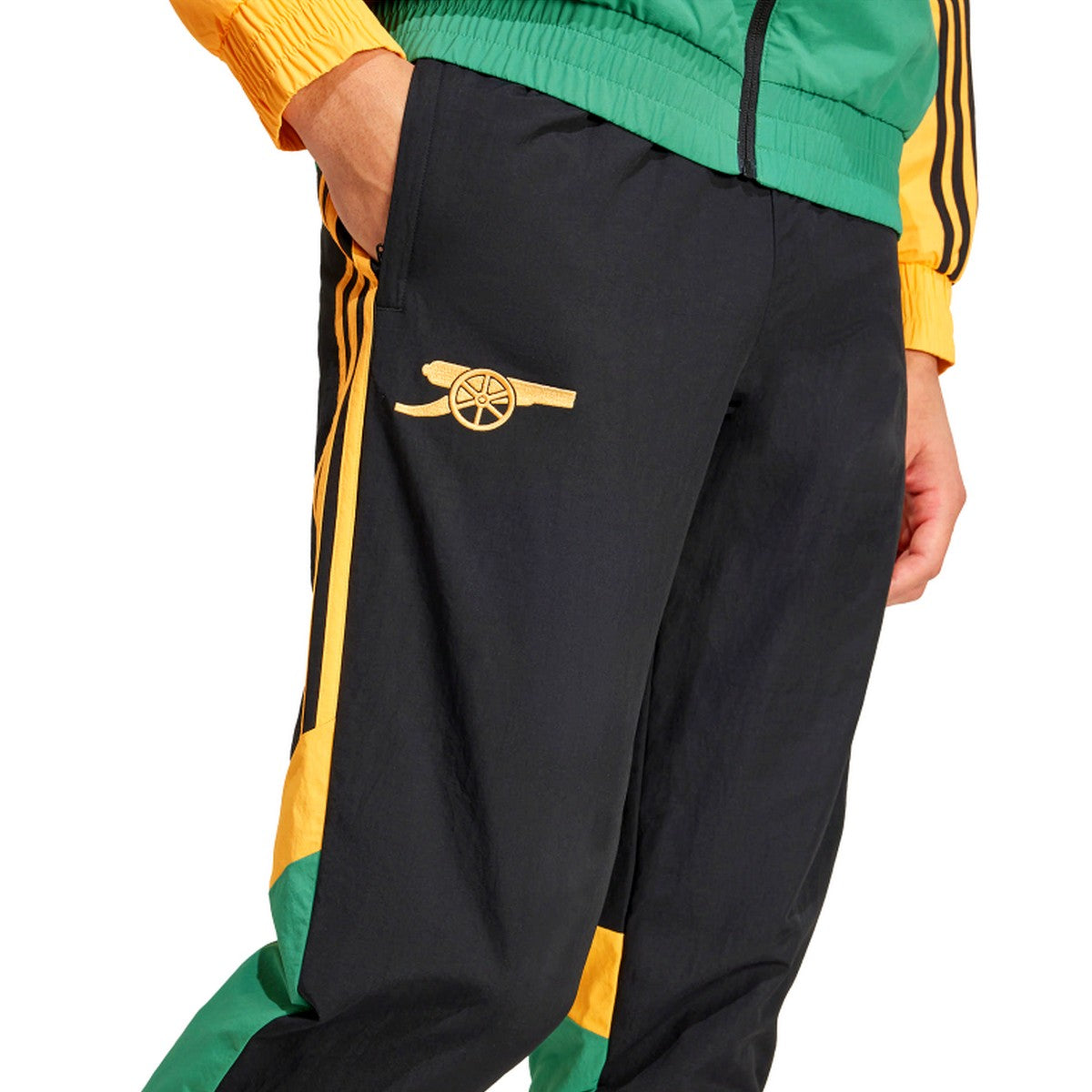 Arsenal FC SSP presentation soccer tracksuit 2024/25 yellow/green ...