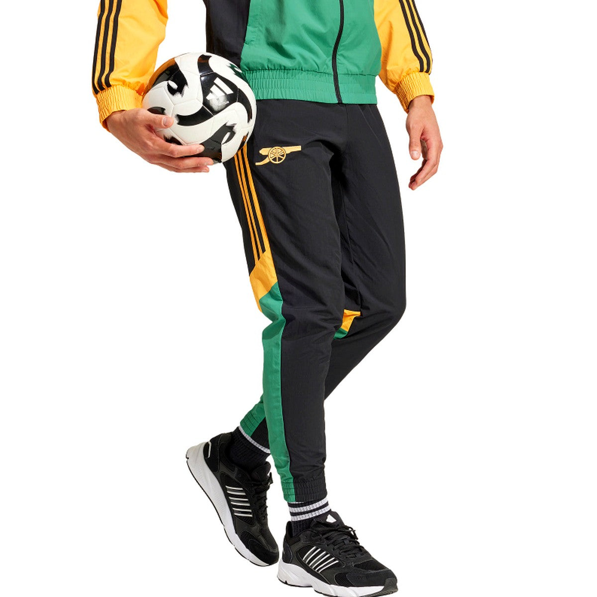Arsenal FC SSP presentation soccer tracksuit 2024/25 yellow/green ...
