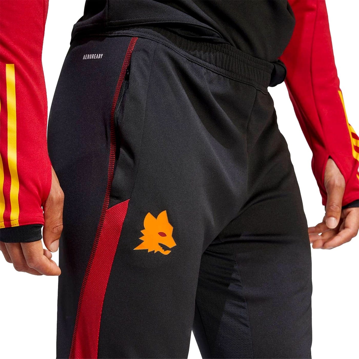 AS Roma bench training Soccer tracksuit 2023/24 - Adidas ...