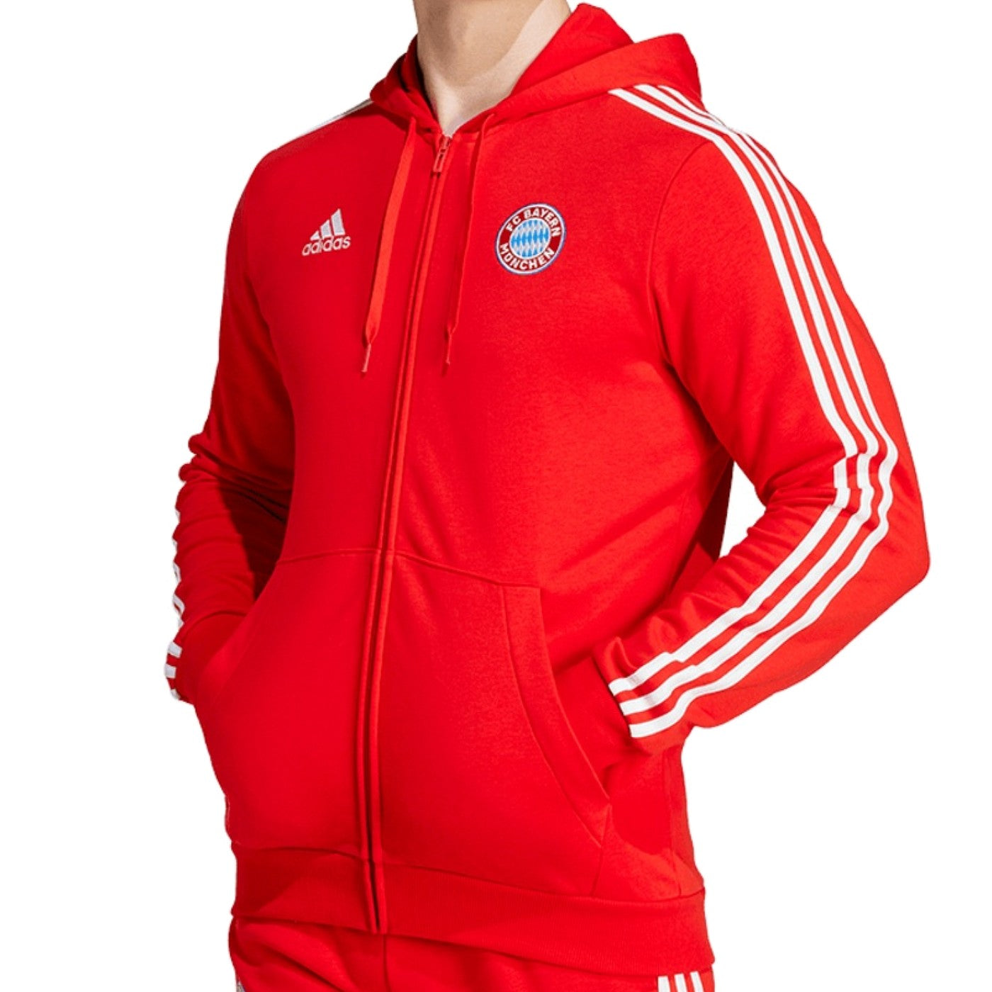 Bayern Munich Casual 3S hooded presentation tracksuit 2023/24 - Adidas ...