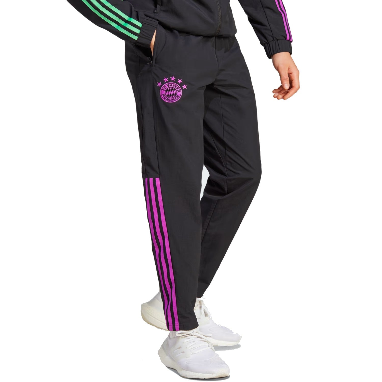 Bayern Munich black presentation Soccer tracksuit 2023/24 - Adidas ...