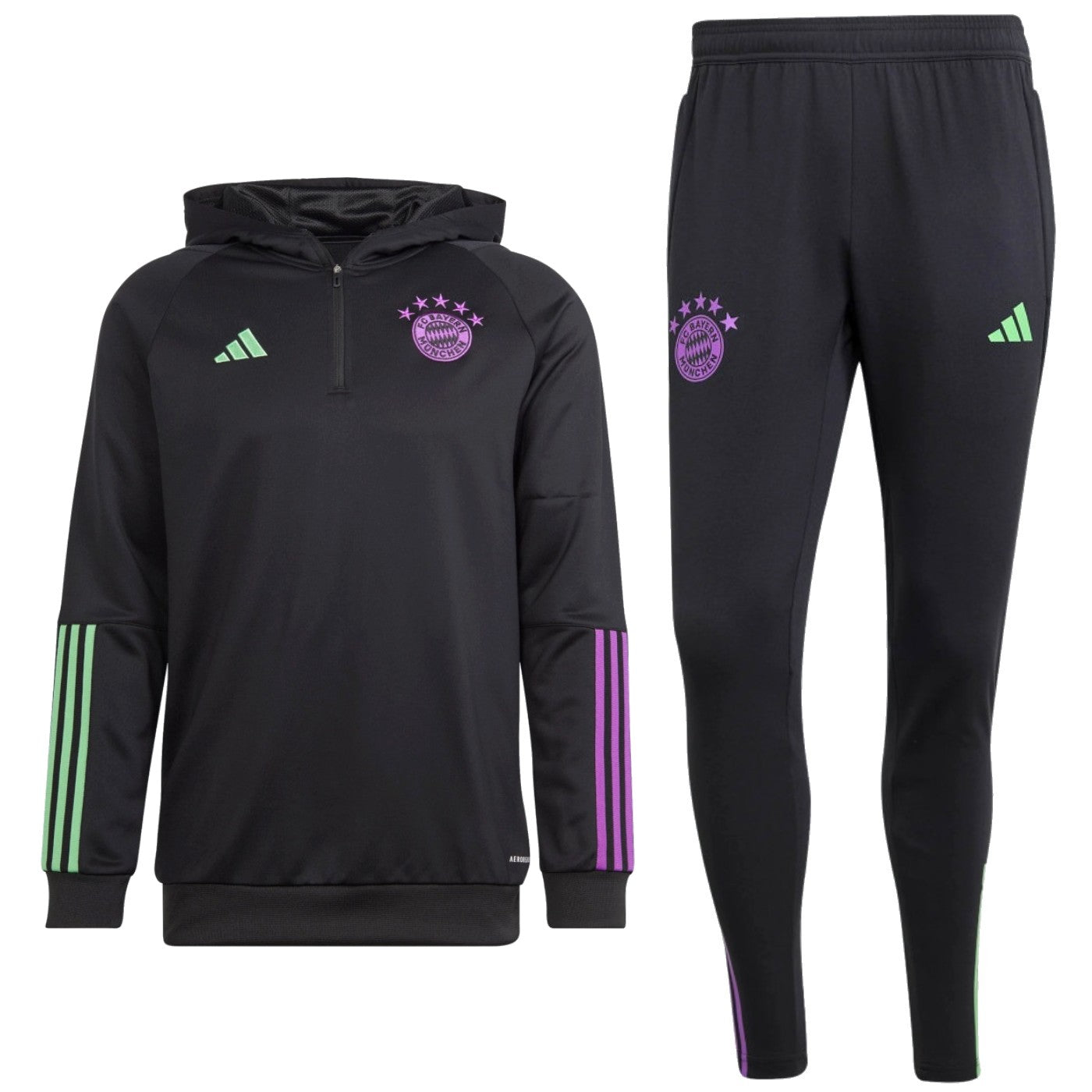 Bayern Munich black hooded training technical tracksuit 2023/24 ...