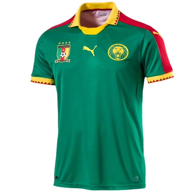 Cameroon national team Home soccer jersey 2017/18 - Puma ...