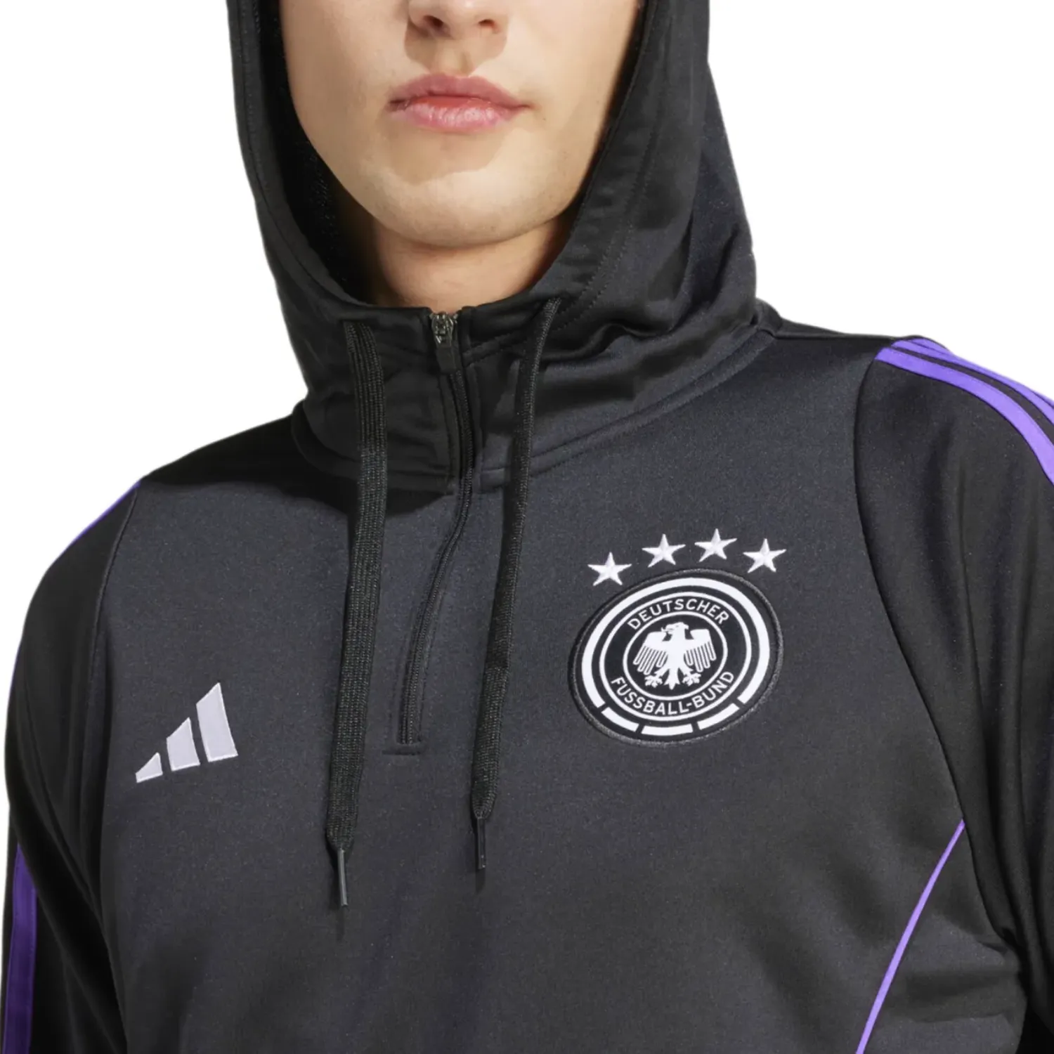 Germany black training hooded technical tracksuit 2024/25 - Adidas ...