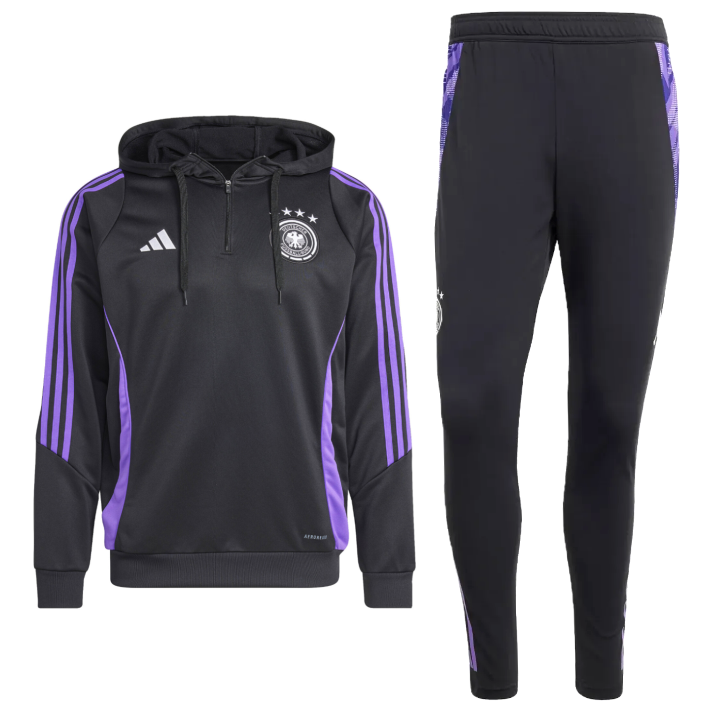 Germany black training hooded technical tracksuit 2024/25 - Adidas ...