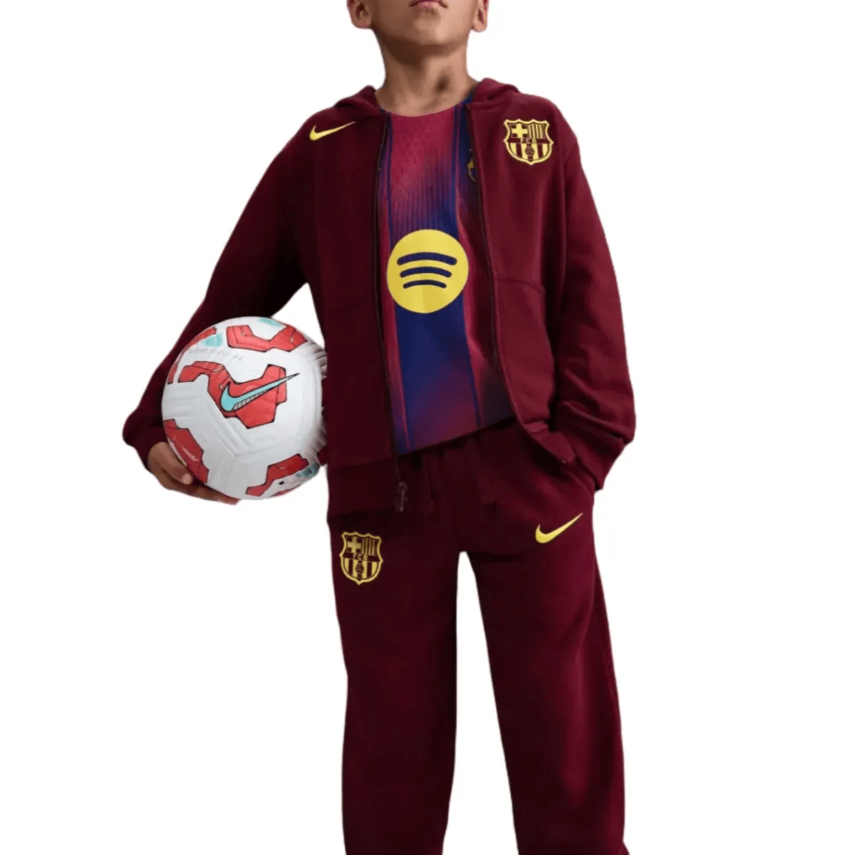 Kids - FC Barcelona Casual Fleece tracksuit 2026 - Nike ...