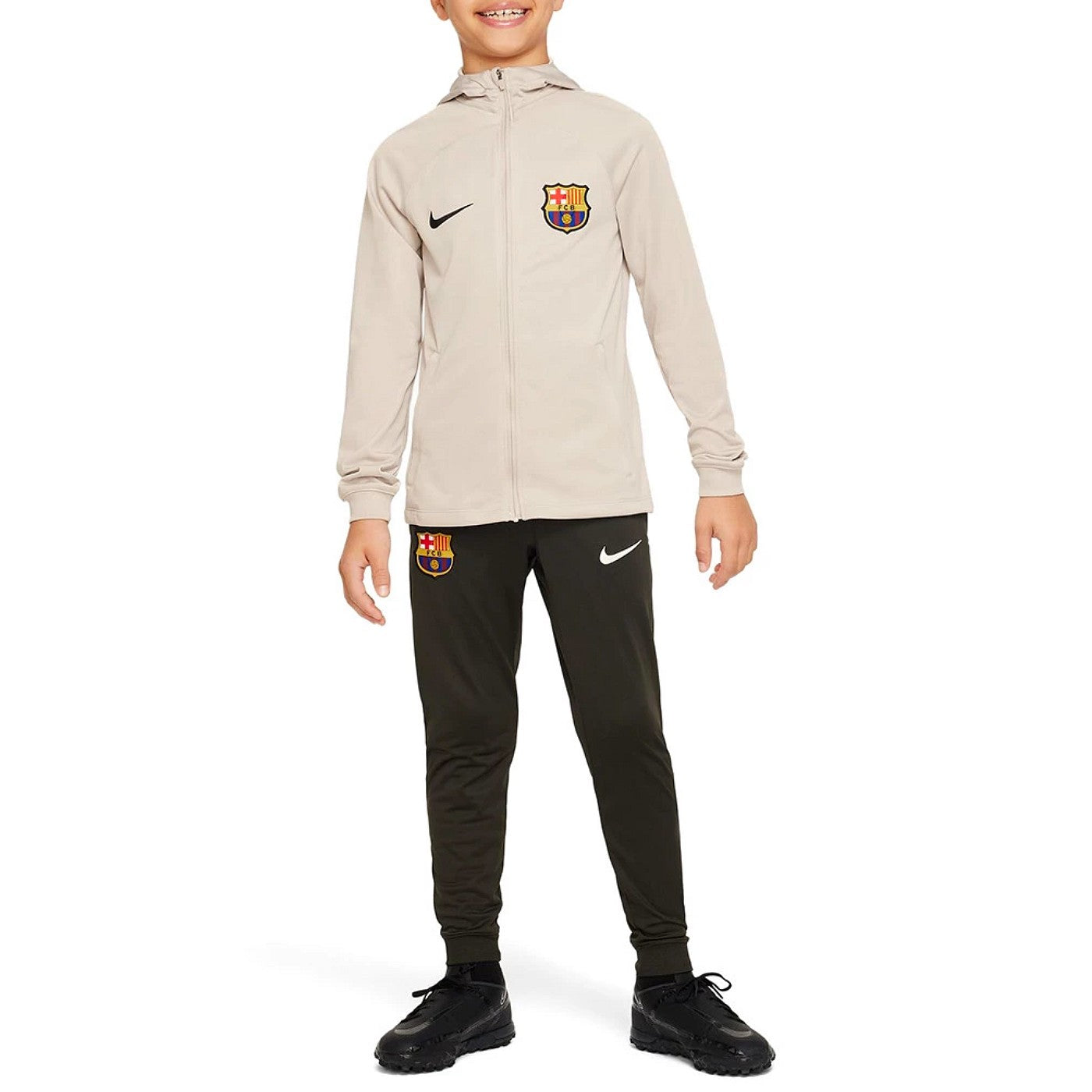 Kids - FC Barcelona hooded presentation Soccer tracksuit 2023/24 - Nike ...