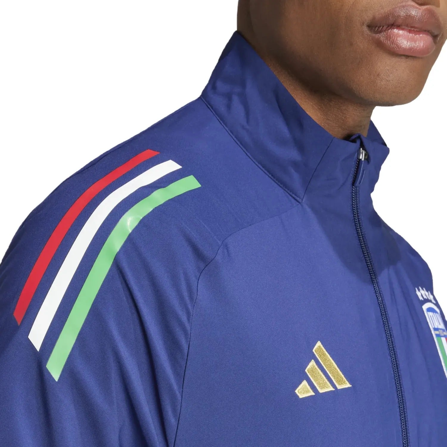 Italy training presentation Soccer tracksuit navy 2024/25 - Adidas ...