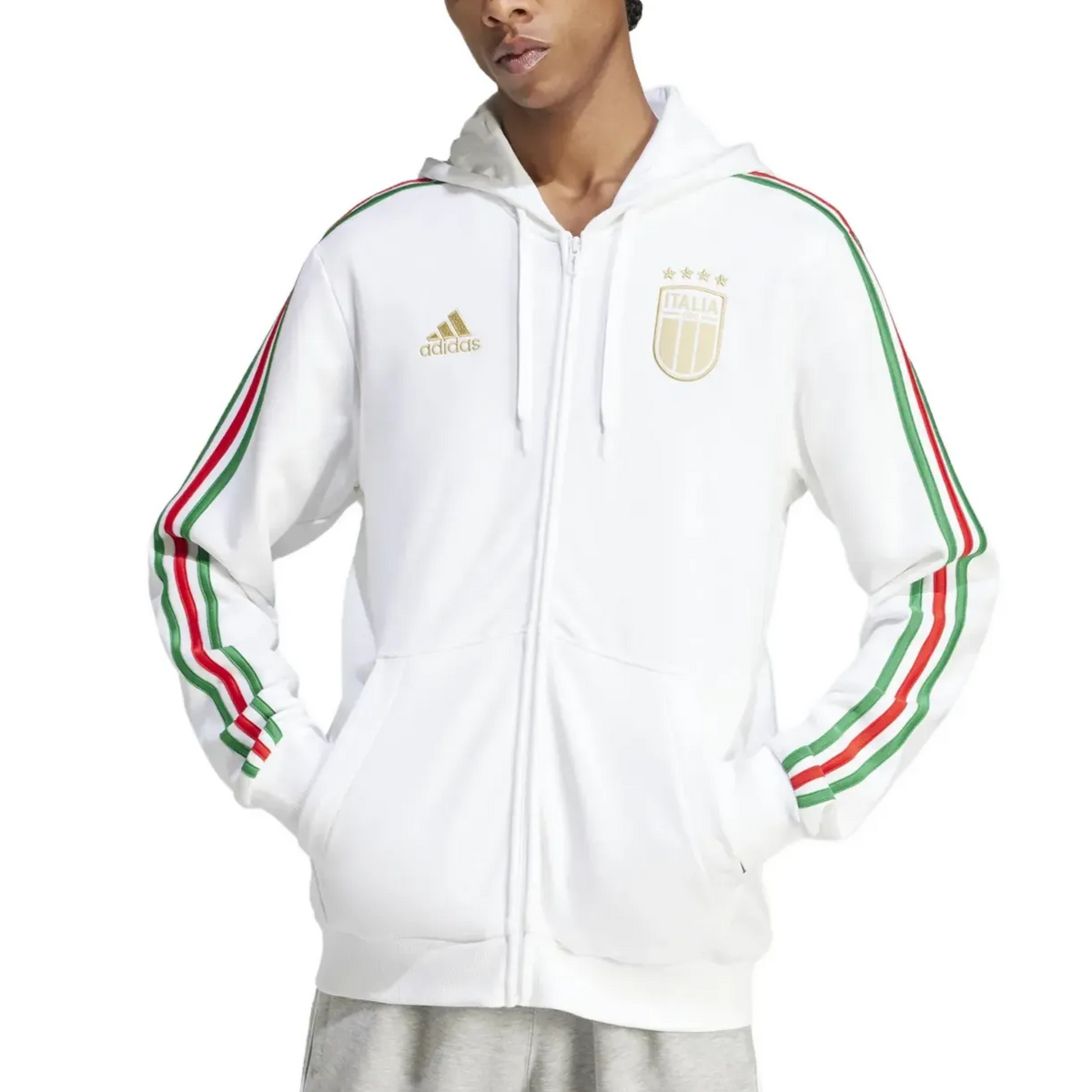 Italy Casual 3S hooded presentation tracksuit 2024/25 - Adidas ...