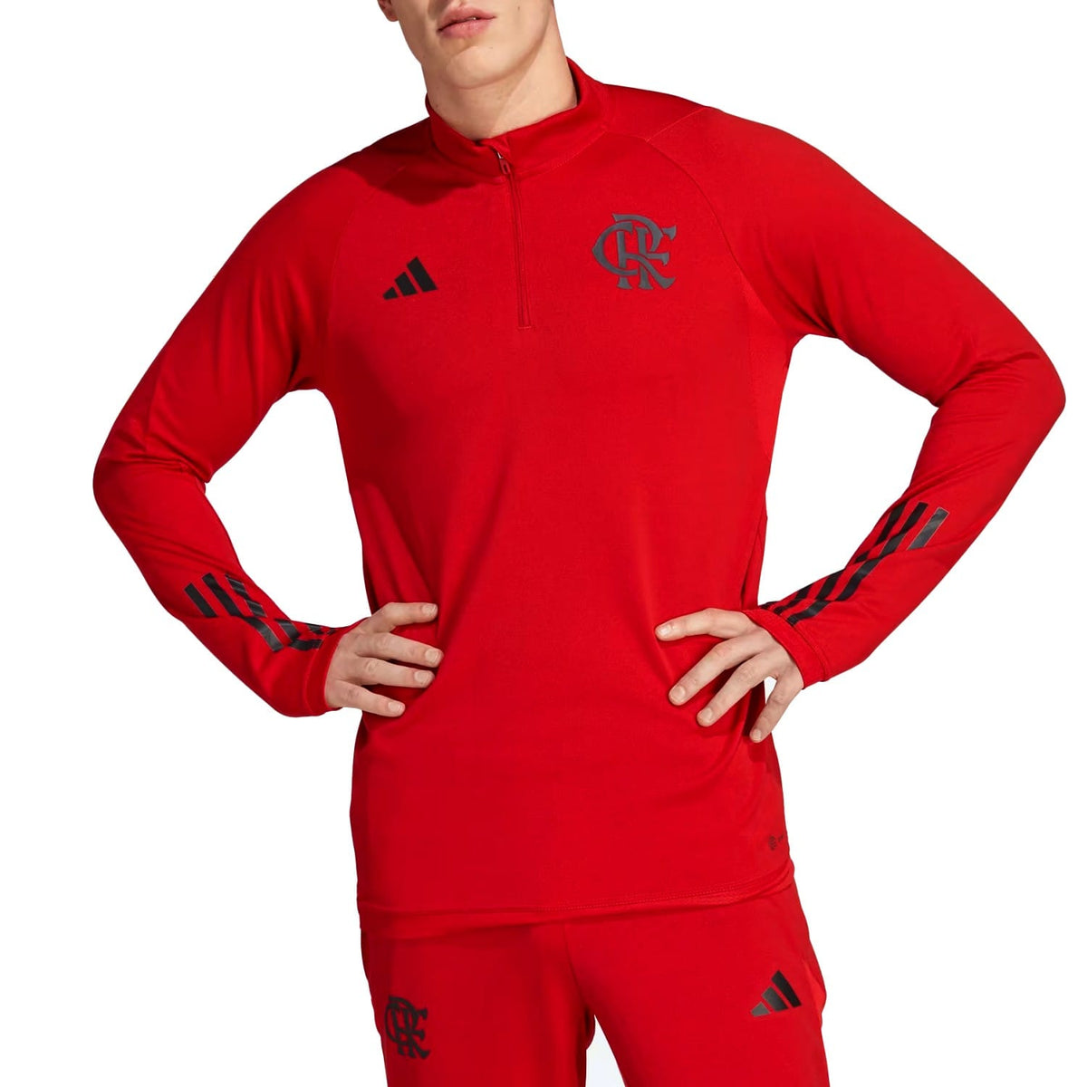 CR Flamengo red training technical Soccer tracksuit 2023/24 - Adidas ...