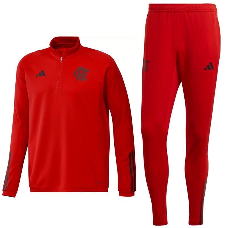 CR Flamengo red training technical Soccer tracksuit 2023/24 - Adidas ...