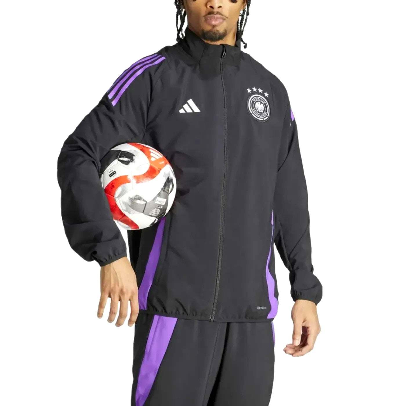 Germany black training presentation Soccer tracksuit 2024/25 - Adidas ...