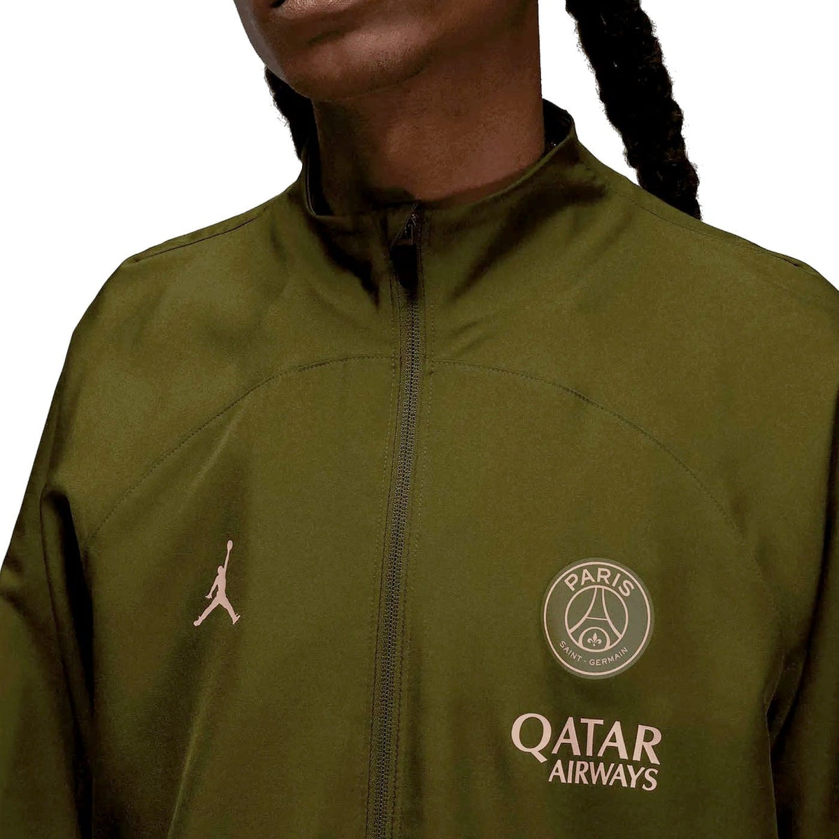 Jordan x PSG green training presentation Soccer tracksuit 2024 - Nike ...