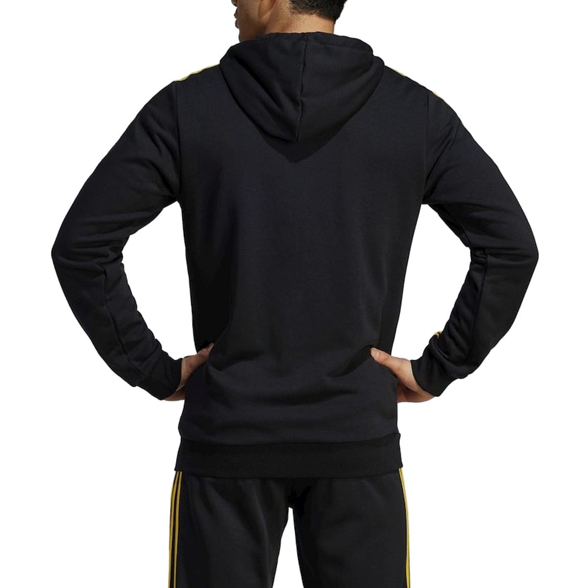 Juventus Casual 3S hooded soccer tracksuit 2023/24 black - Adidas ...