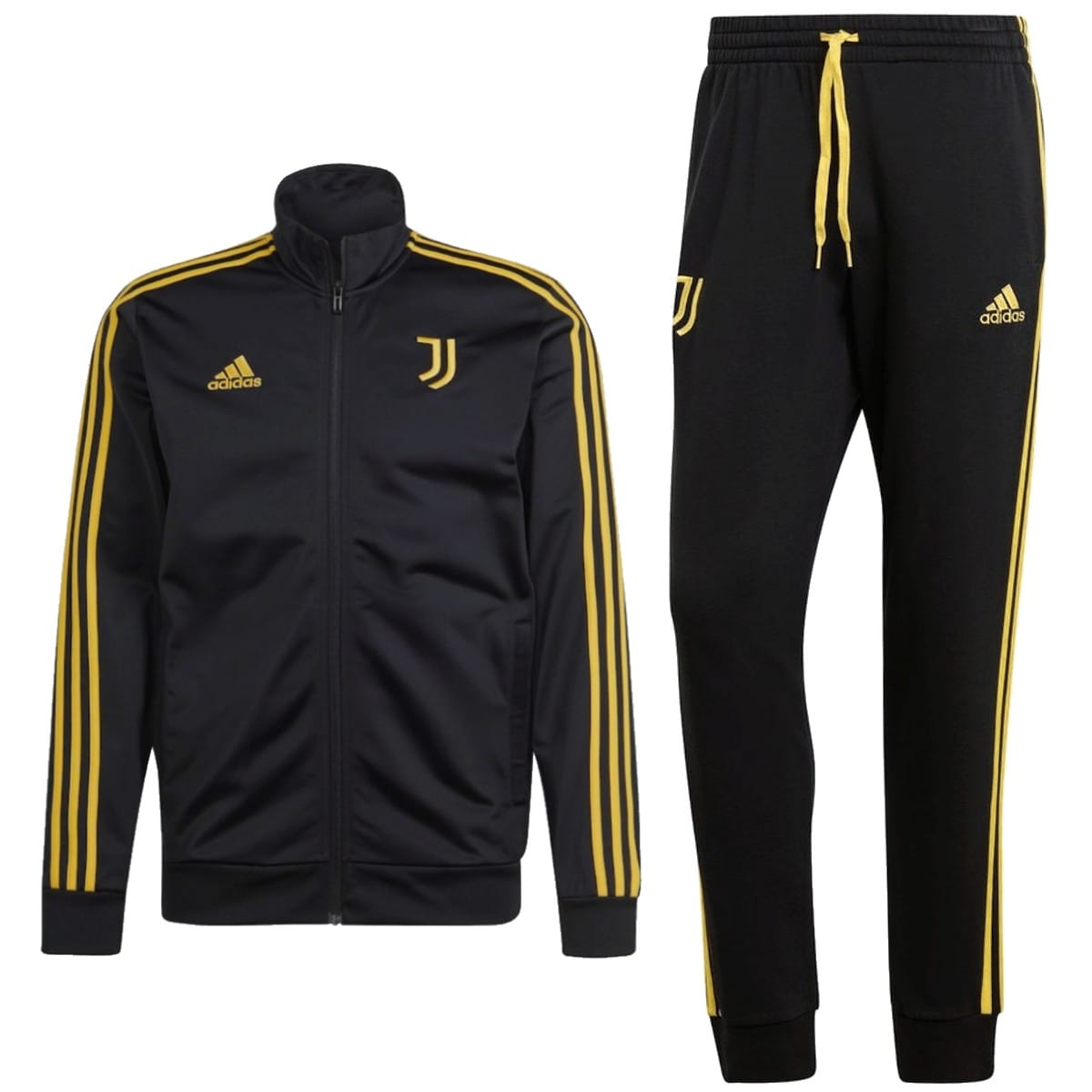 Juventus Casual 3S black presentation tracksuit 2023/24 - Adidas ...
