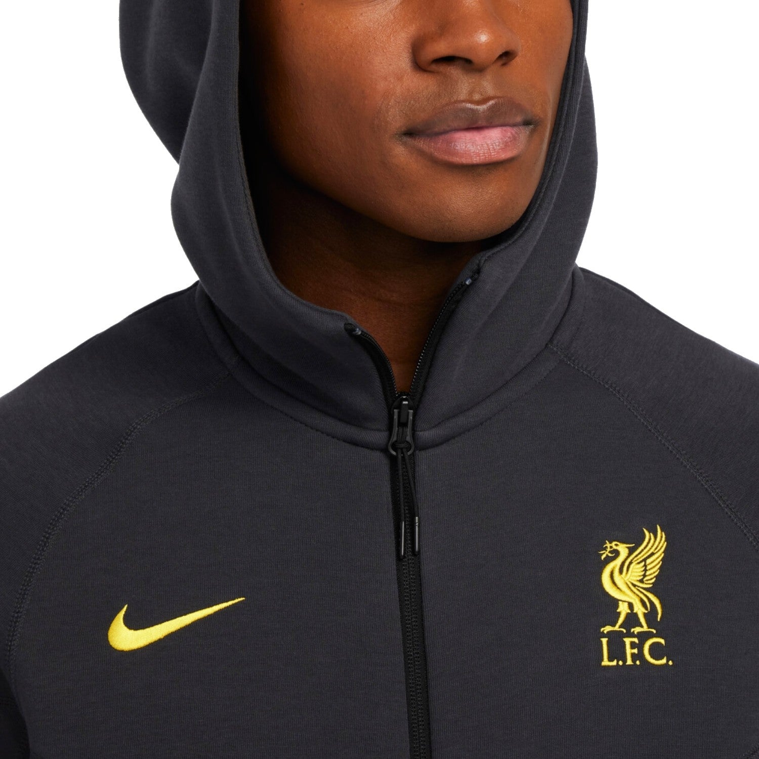 Liverpool Tech Fleece presentation tracksuit 2024/25 dark grey - Nike ...