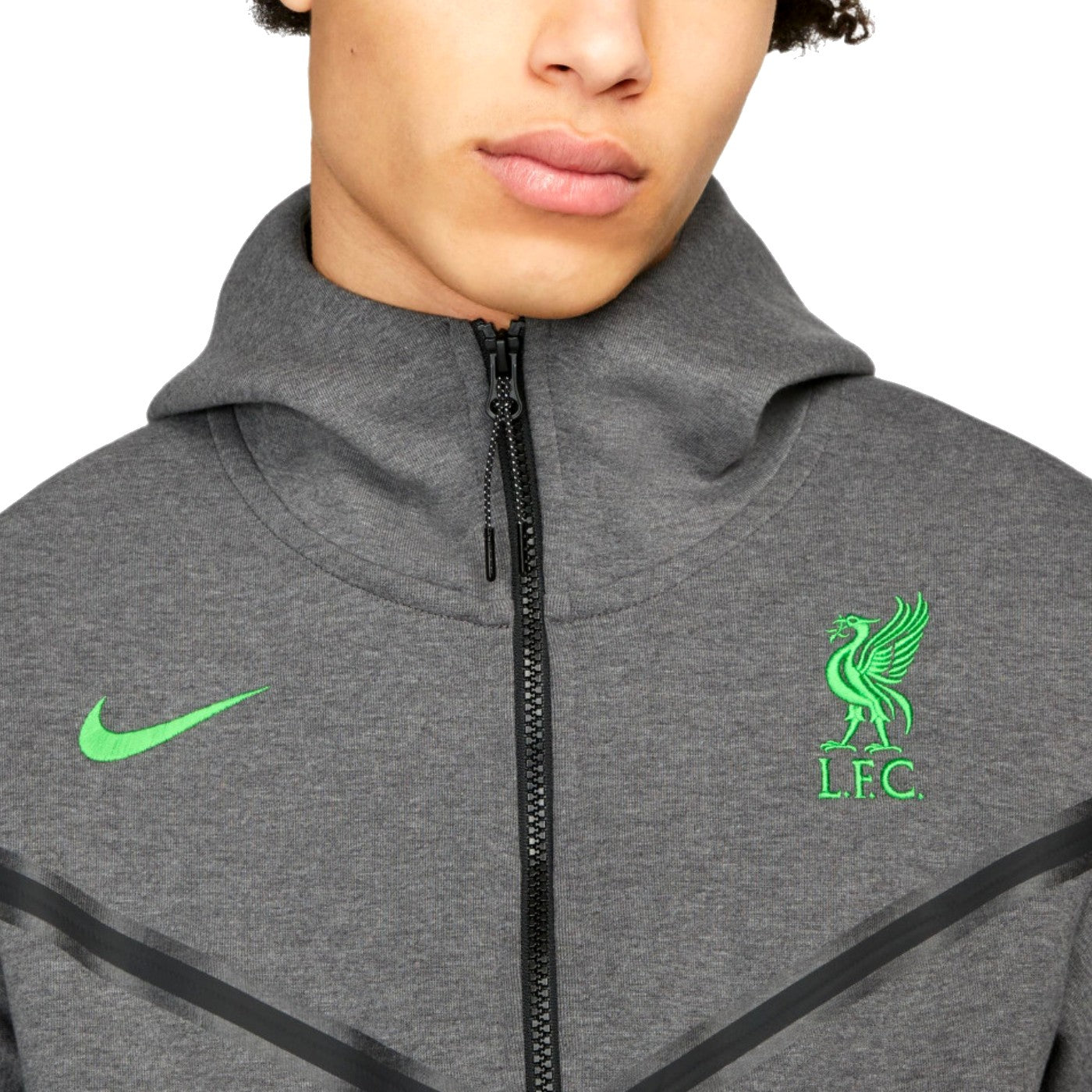 Liverpool FC grey Tech Fleece presentation tracksuit 2023/24 - Nike ...