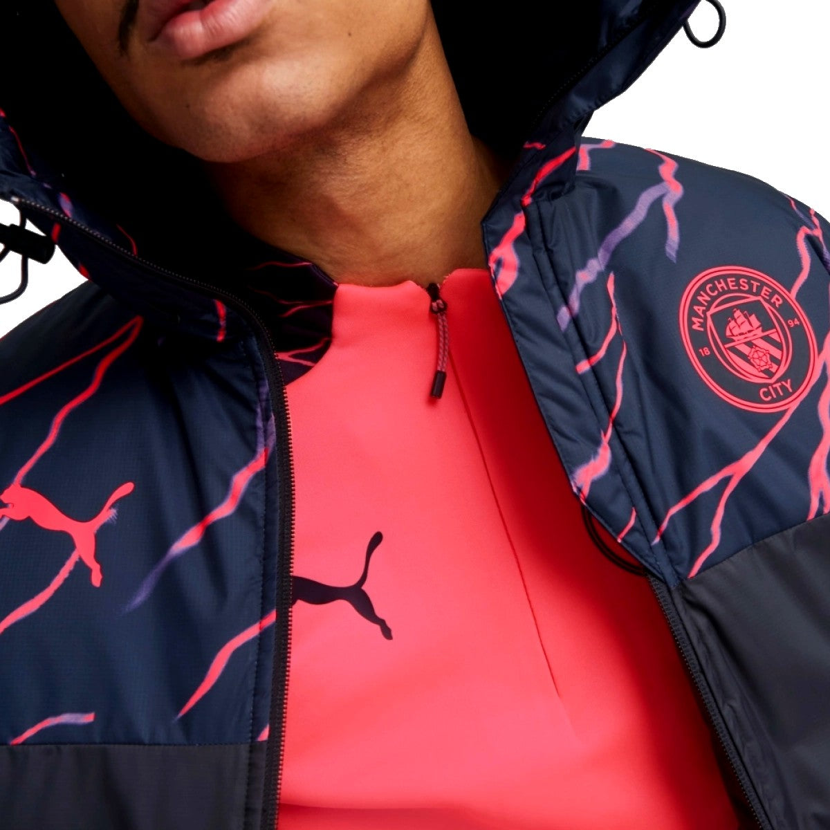 Manchester City soccer bench padded jacket 2023/24 - Puma ...