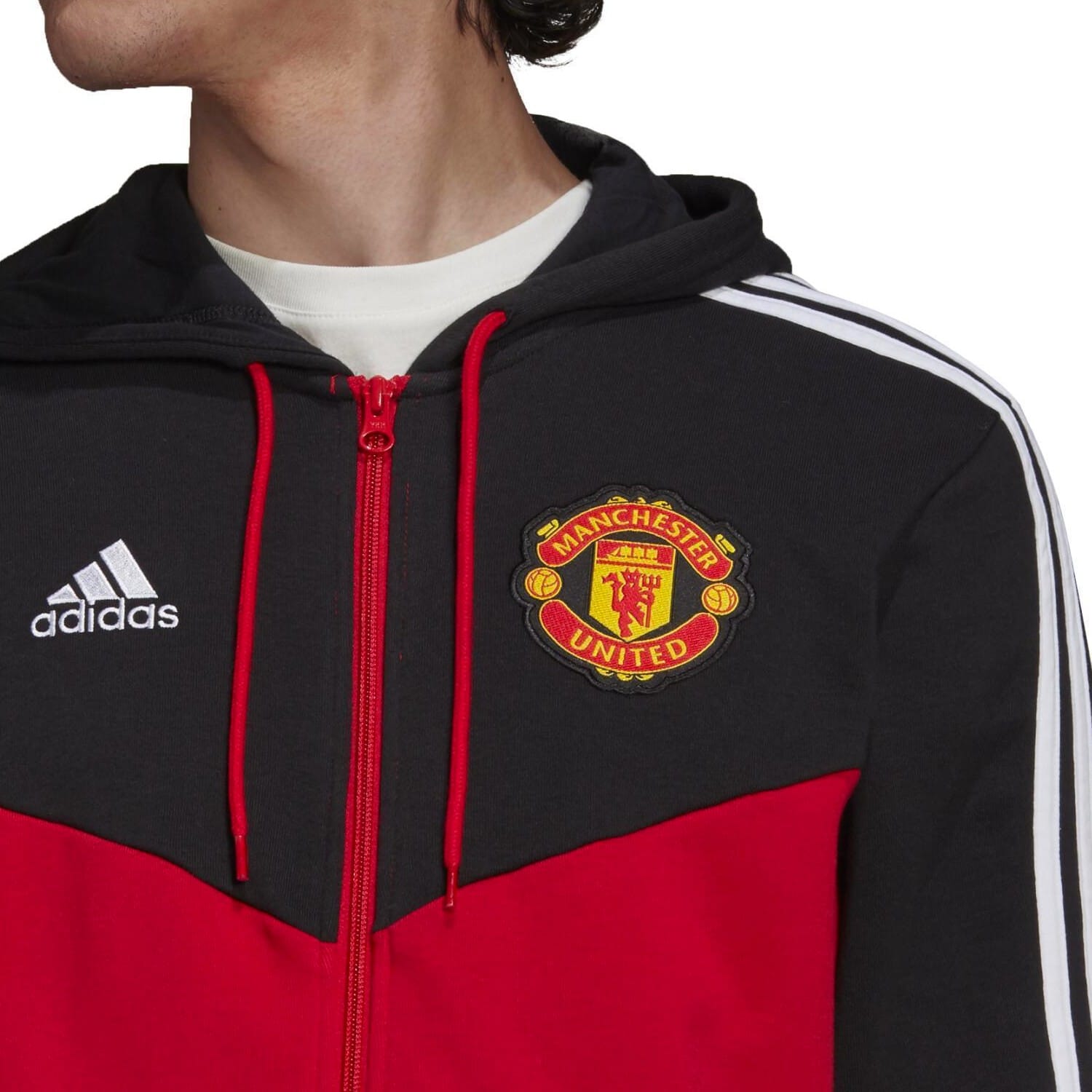 Manchester United Casual 3S hooded presentation jacket 2021/22 - Adidas ...