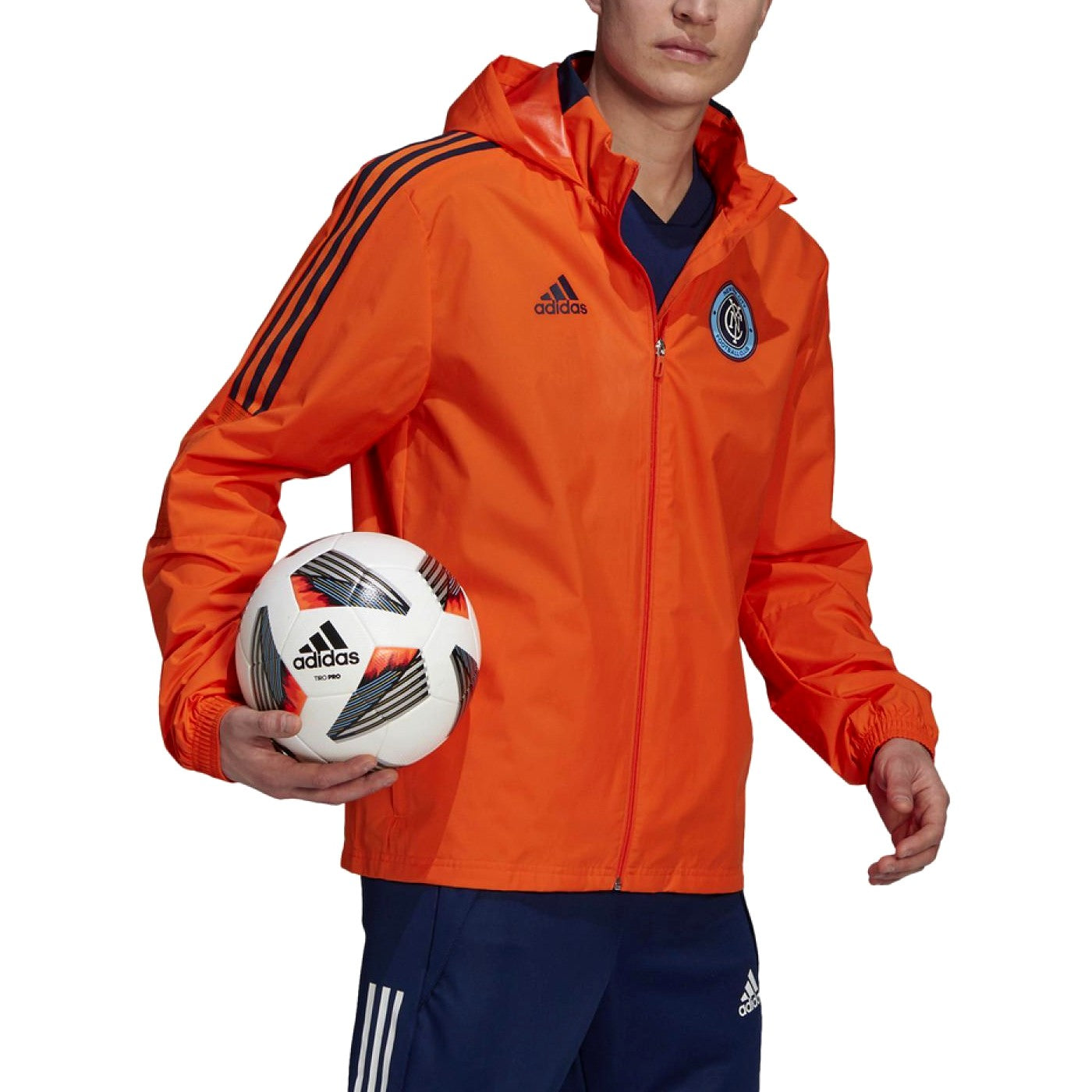 New York City FC soccer training rain jacket 2021/22 - Adidas ...