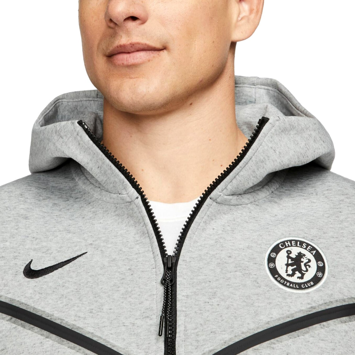 Chelsea FC grey Tech Fleece presentation jacket 2023/24 - Nike ...