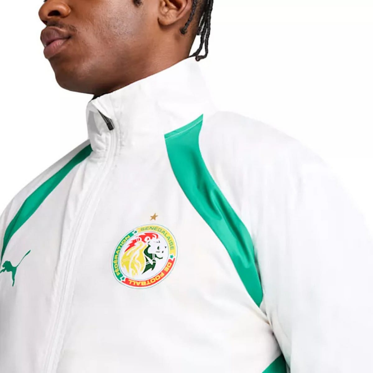 Senegal pre-match presentation soccer jacket 2024/25 - Puma ...