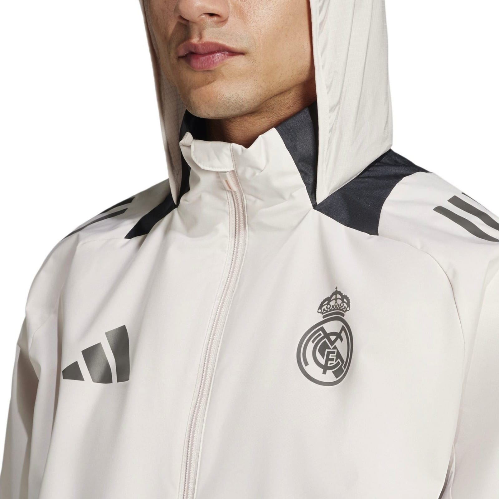 Real Madrid UCL soccer training rain jacket 2024/25 - Adidas ...