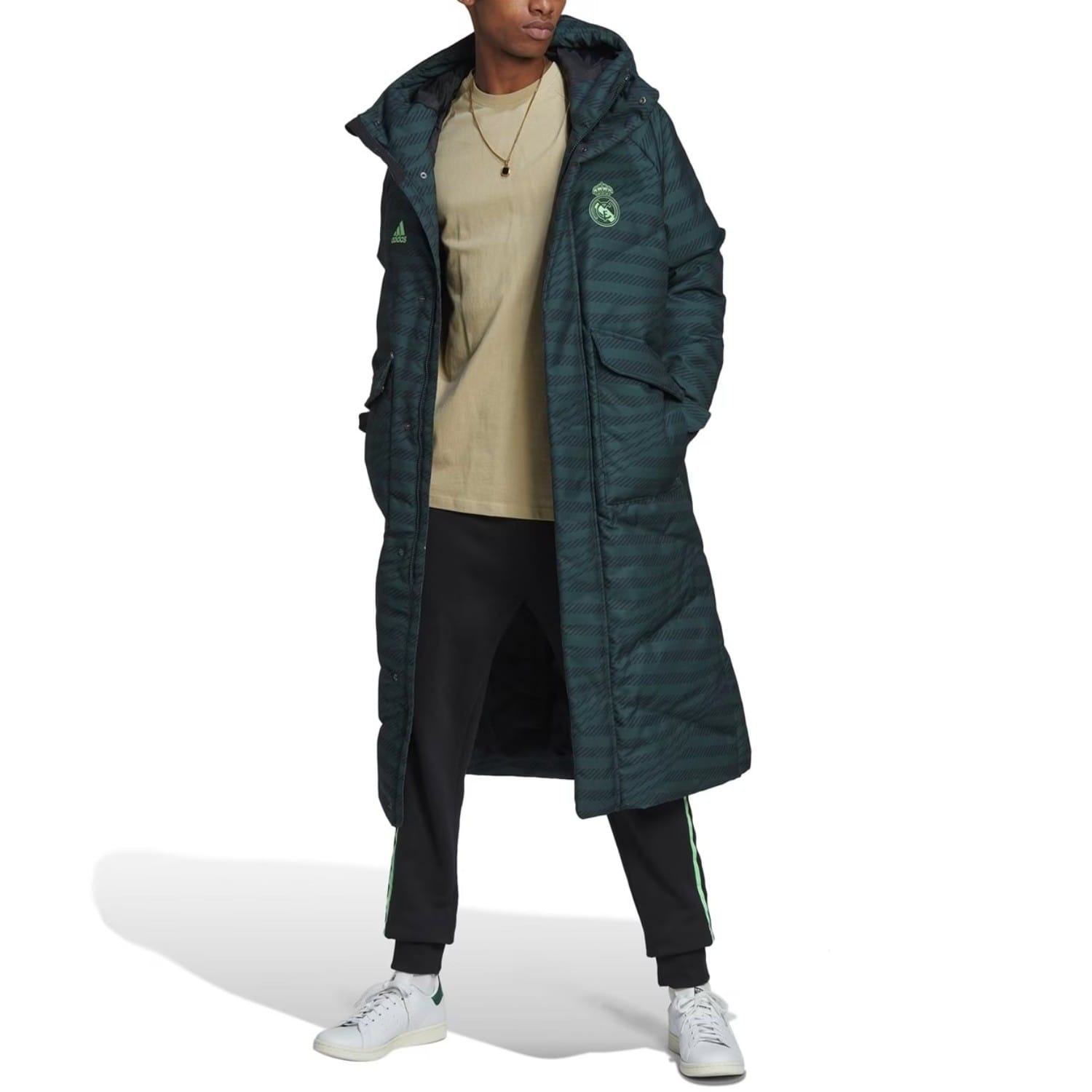 Real Madrid UCL padded down long jacket 2023 - Adidas ...