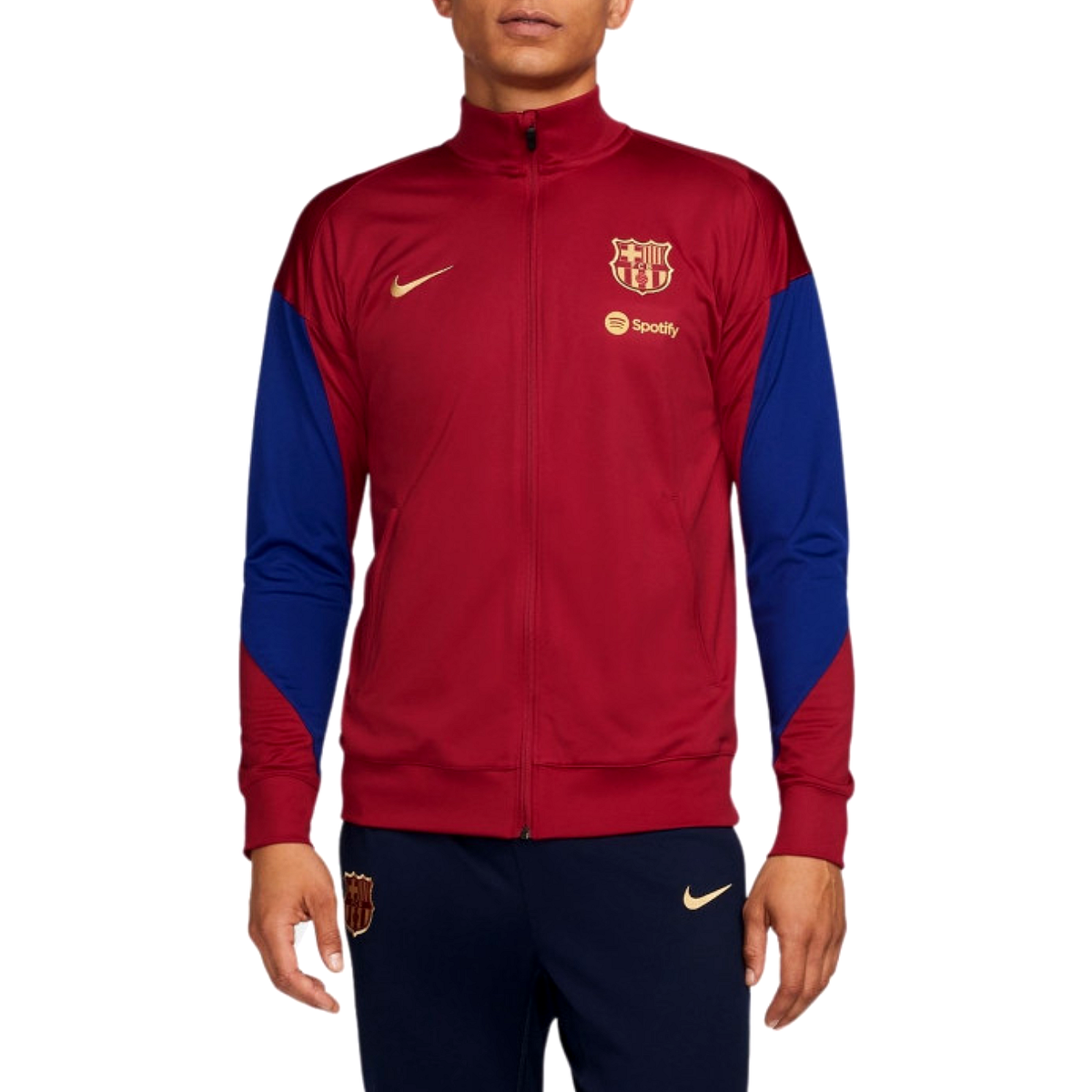 FC Barcelona red/blue training presentation soccer tracksuit 2024 ...