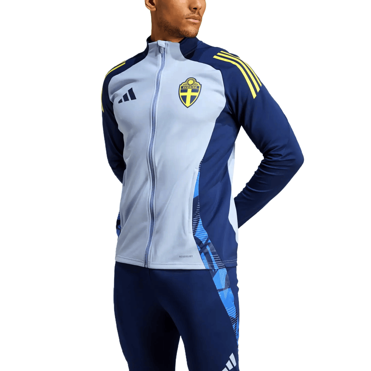 Sweden training bench soccer tracksuit 2024/25 - Adidas ...