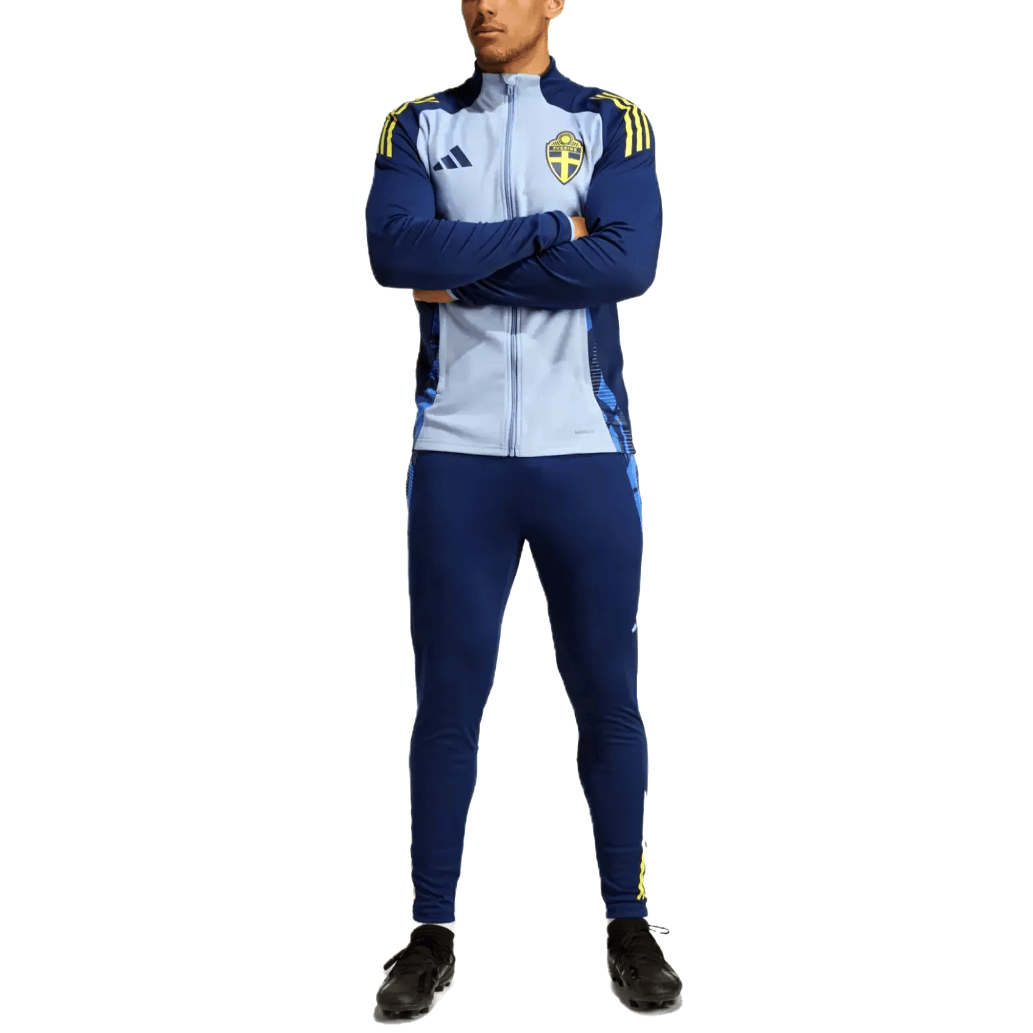 Sweden training bench soccer tracksuit 2024/25 - Adidas ...