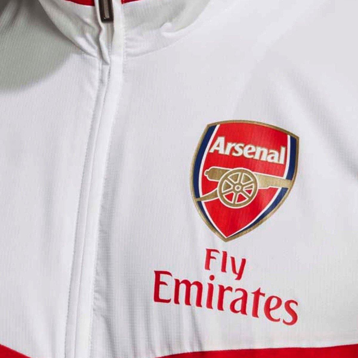 Arsenal presentation Soccer jacket white/navy 2020 - Adidas ...