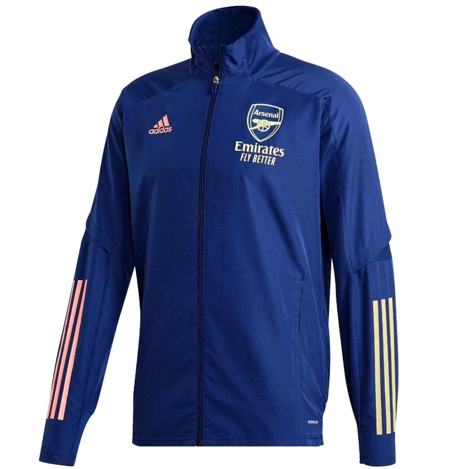 Arsenal navy presentation Soccer tracksuit 2020/21 - Adidas ...
