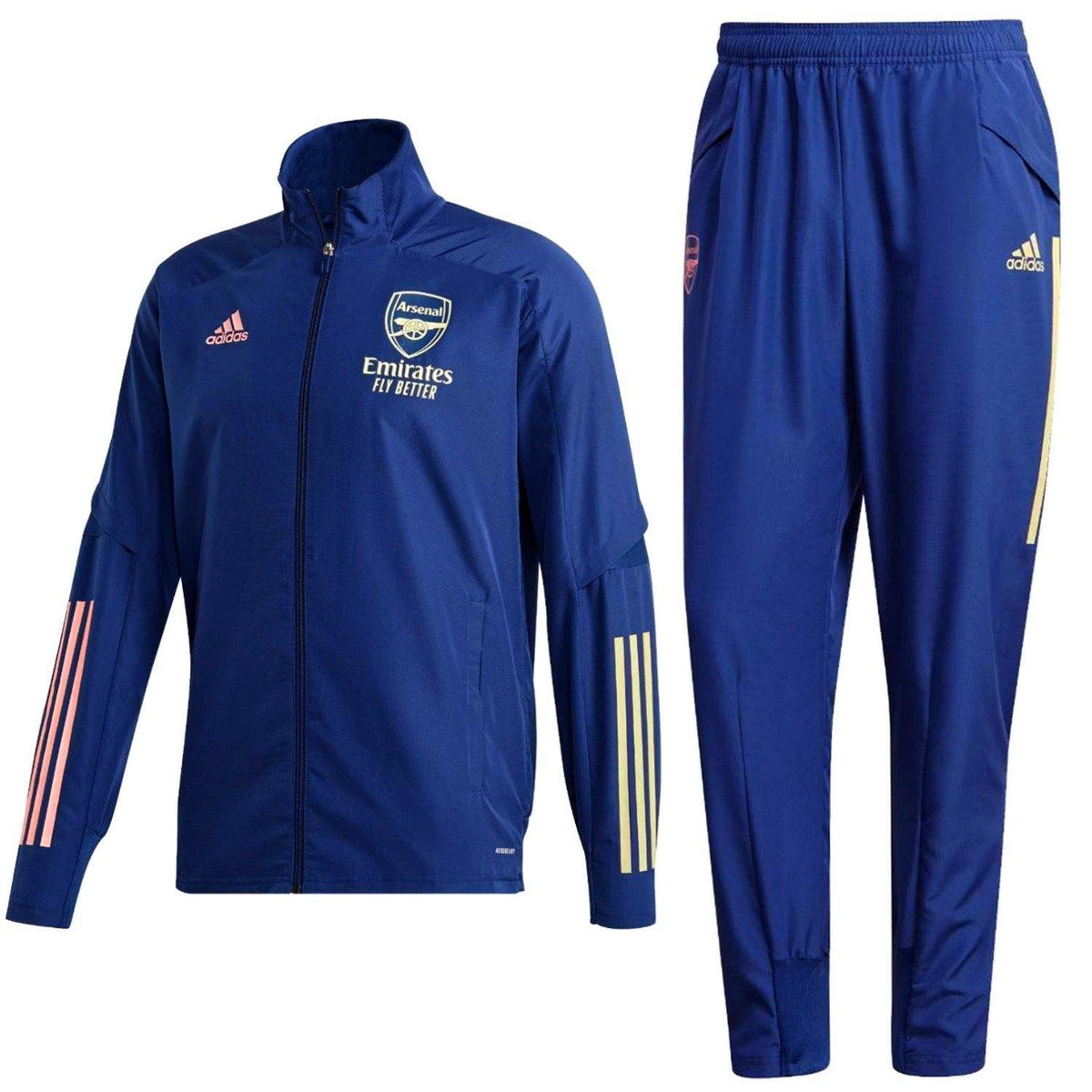 Arsenal navy presentation Soccer tracksuit 2020/21 - Adidas ...