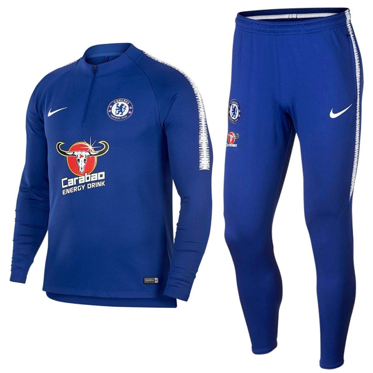 Chelsea Fc Training Technical Soccer Tracksuit 2018/19 Blue - Nike ...