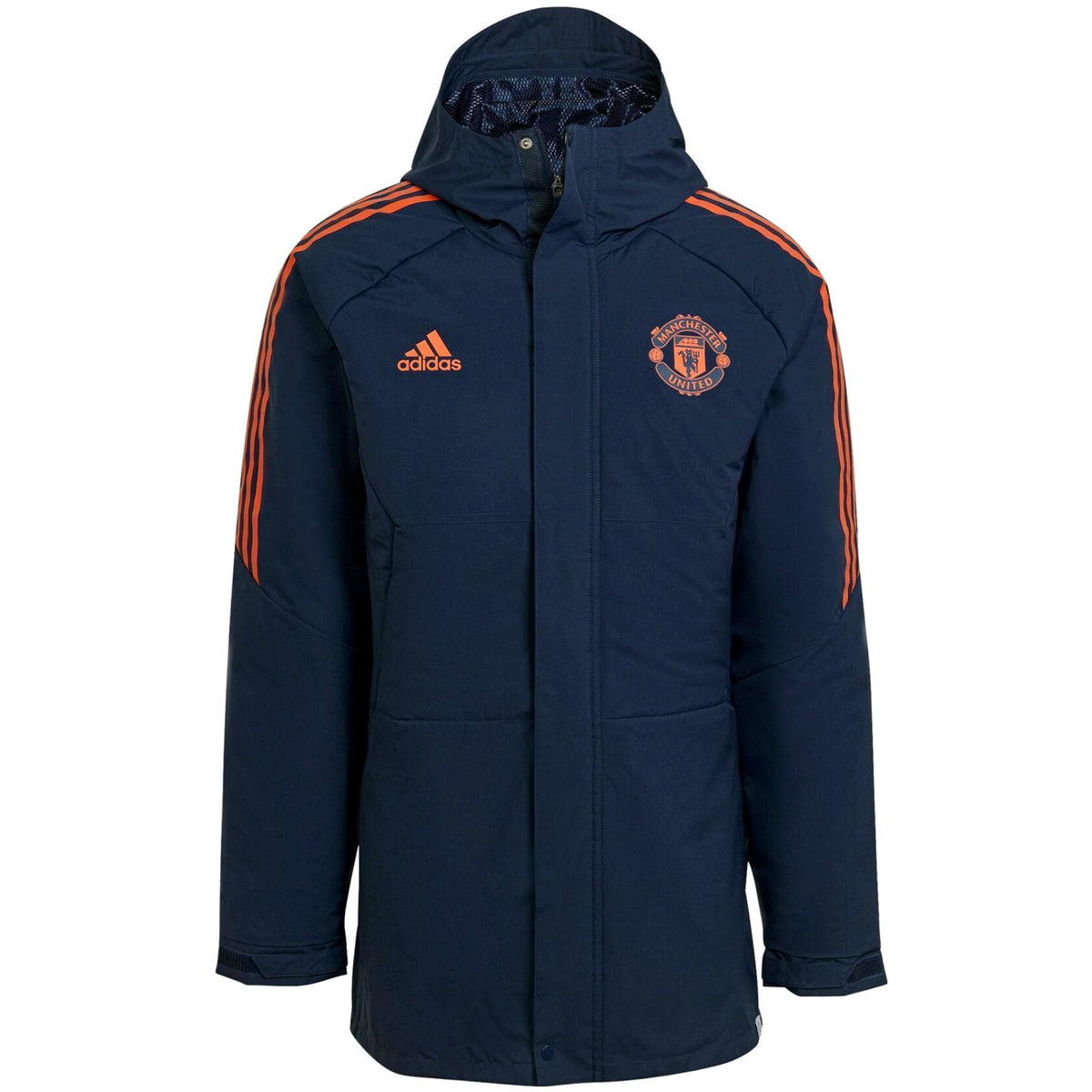 Manchester United bench parka training jacket 2022/23 blue - Adidas ...