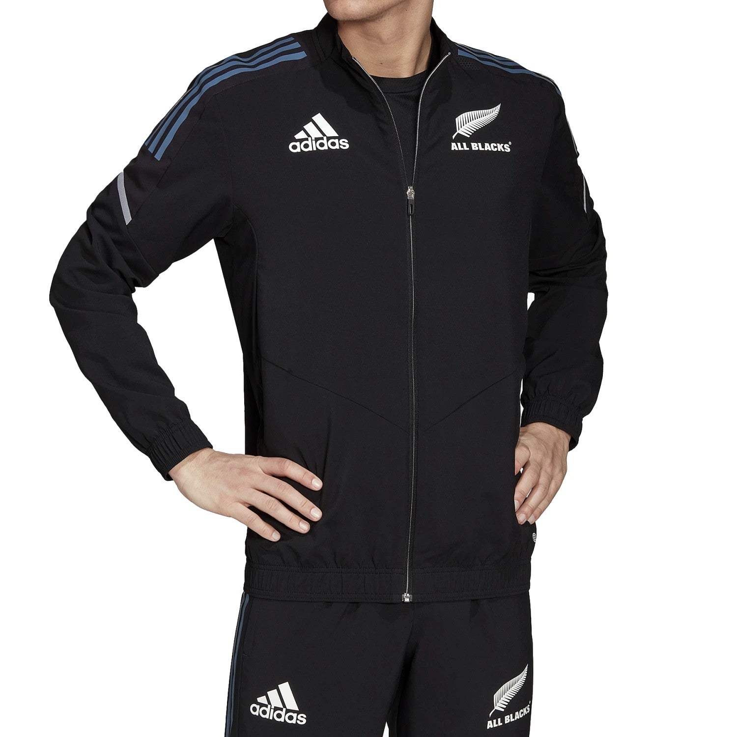 All Blacks black training presentation tracksuit 2022/23 - Adidas ...