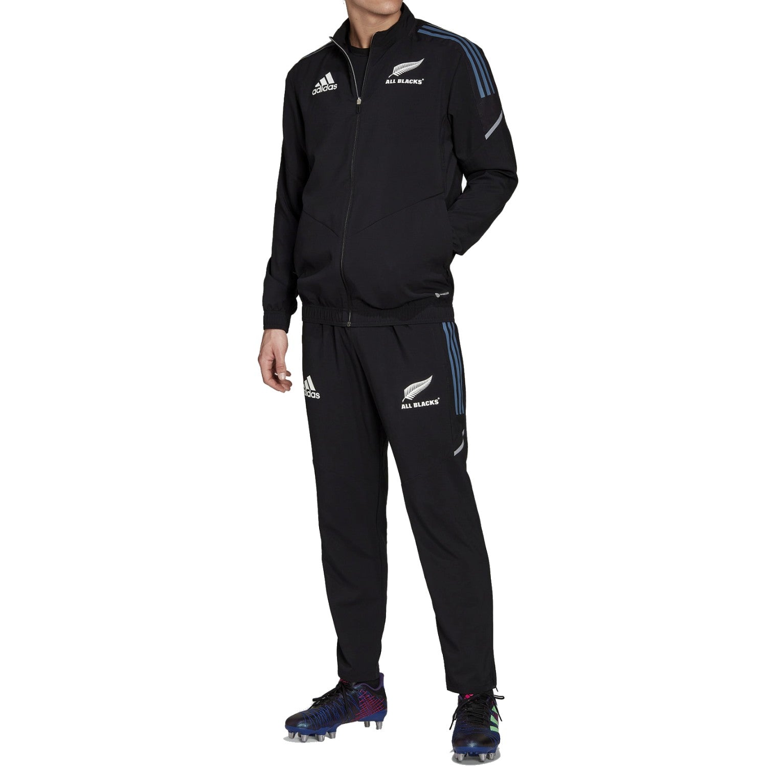All Blacks black training presentation tracksuit 2022/23 - Adidas ...