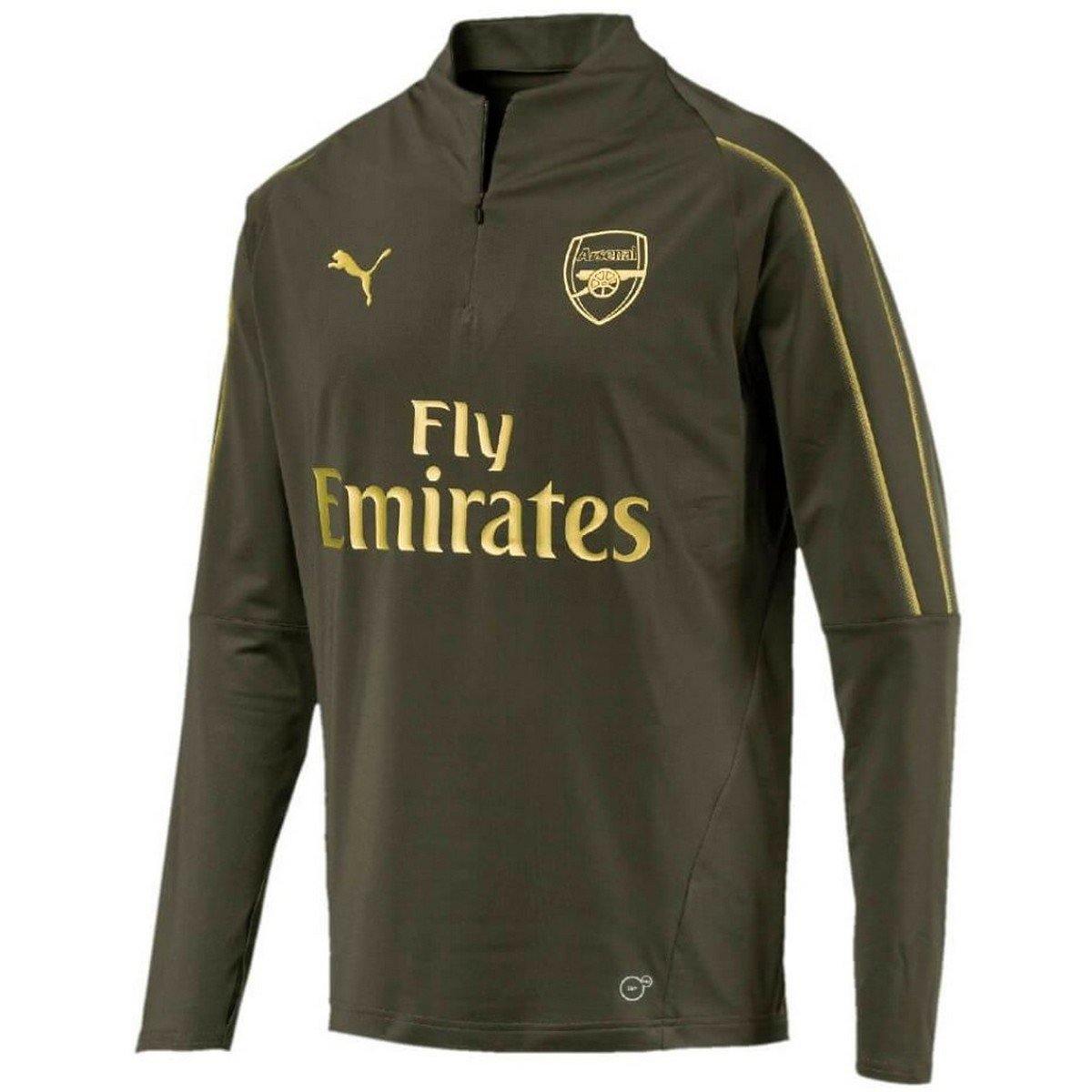 Arsenal FC green training technical soccer tracksuit 2018/19 - Puma ...
