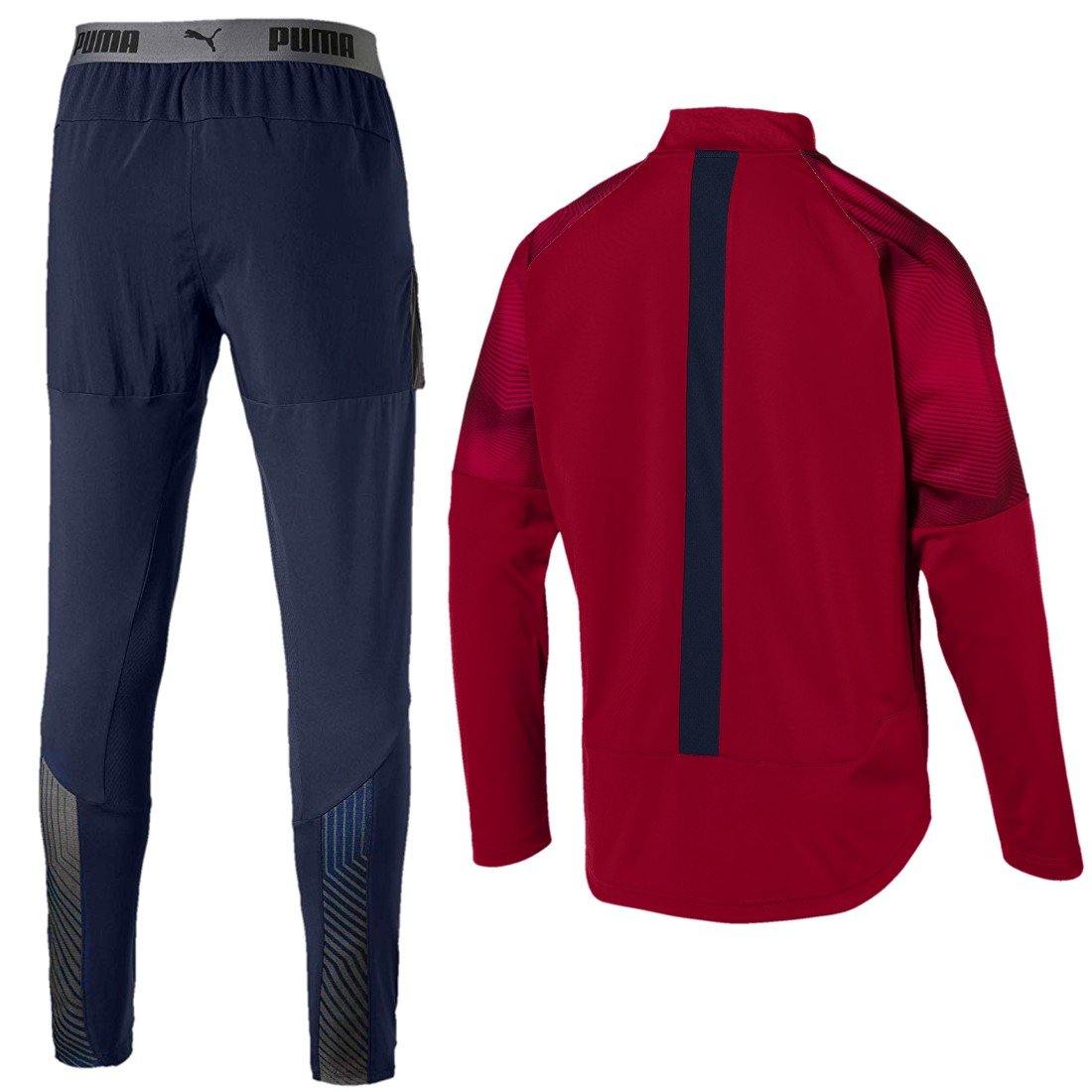 Arsenal soccer red/navy Pro presentation tracksuit 2019 - Puma ...