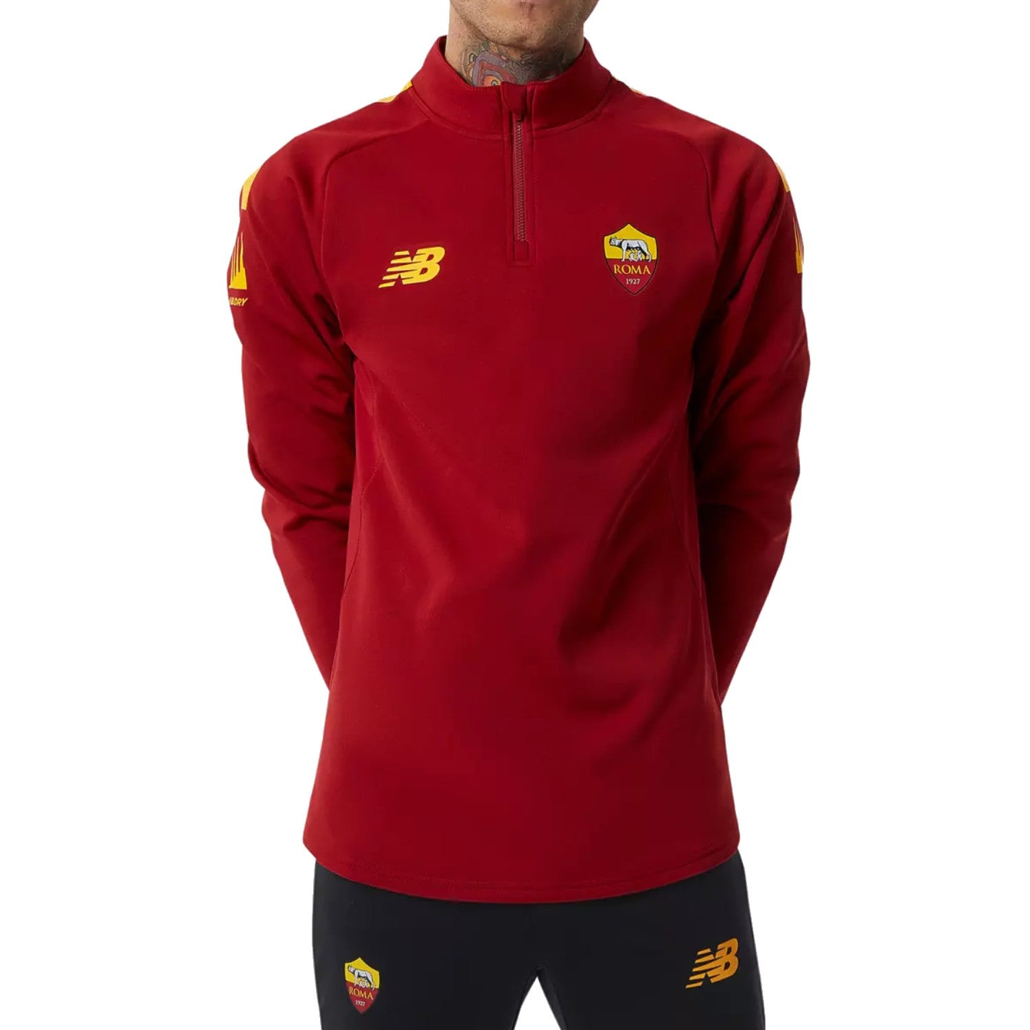 AS Roma training technical Soccer tracksuit 2022/23 - New Balance ...