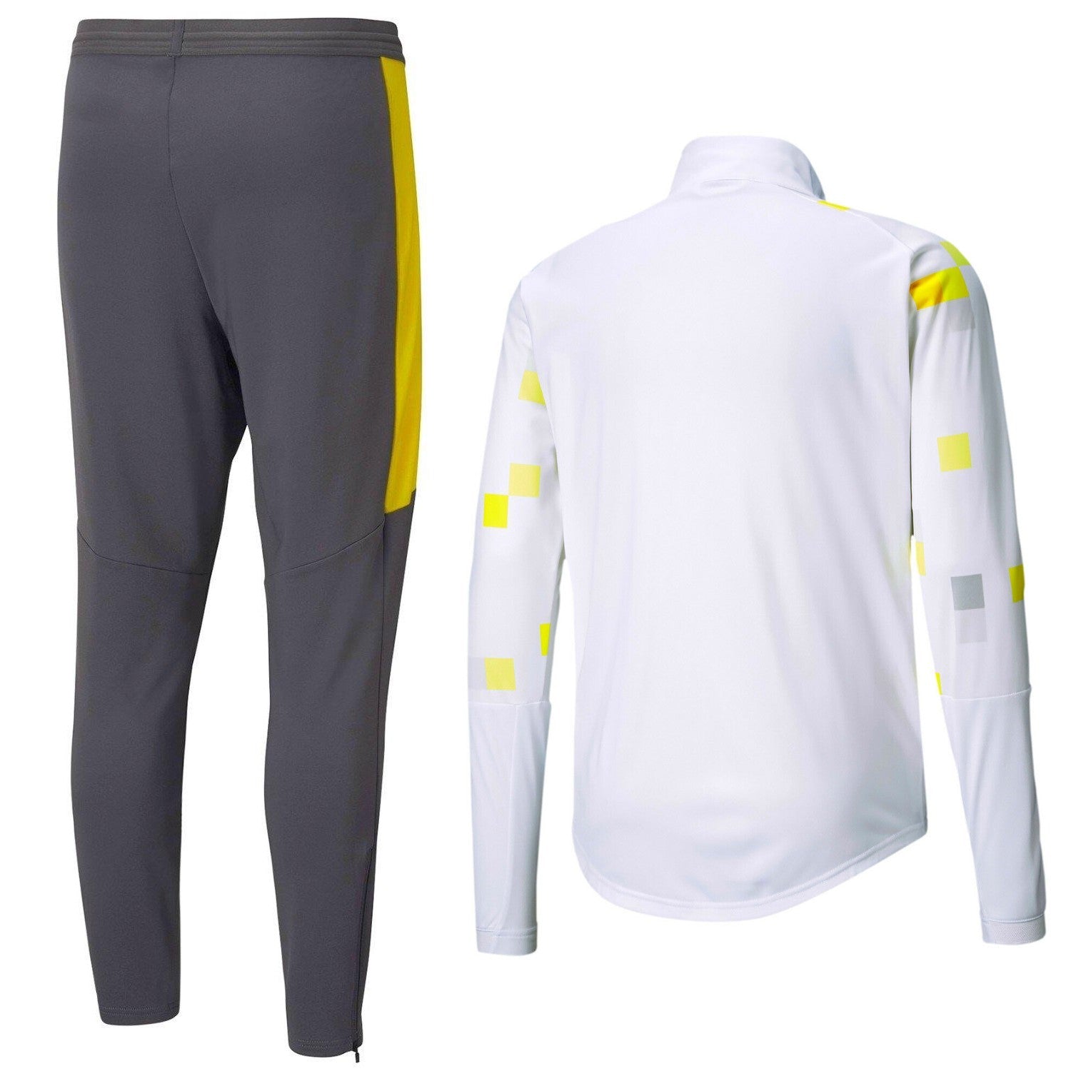 BVB Borussia Dortmund white/grey pre-match tracksuit 2020/21 - Puma ...
