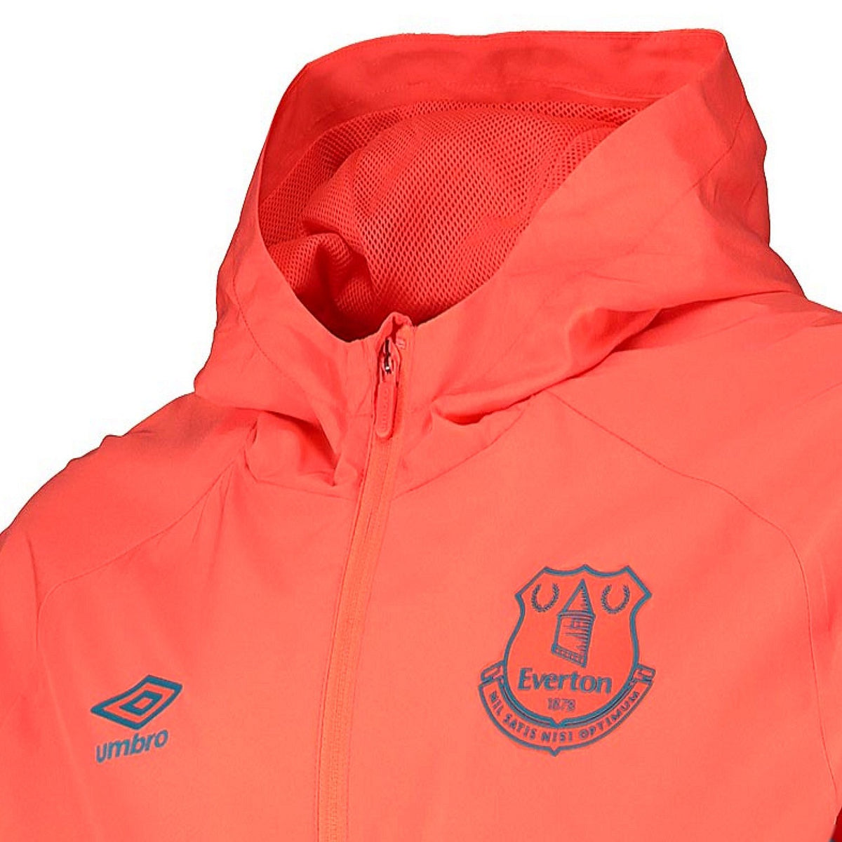 Everton FC Soccer training rain jacket 2020 orange - Umbro ...