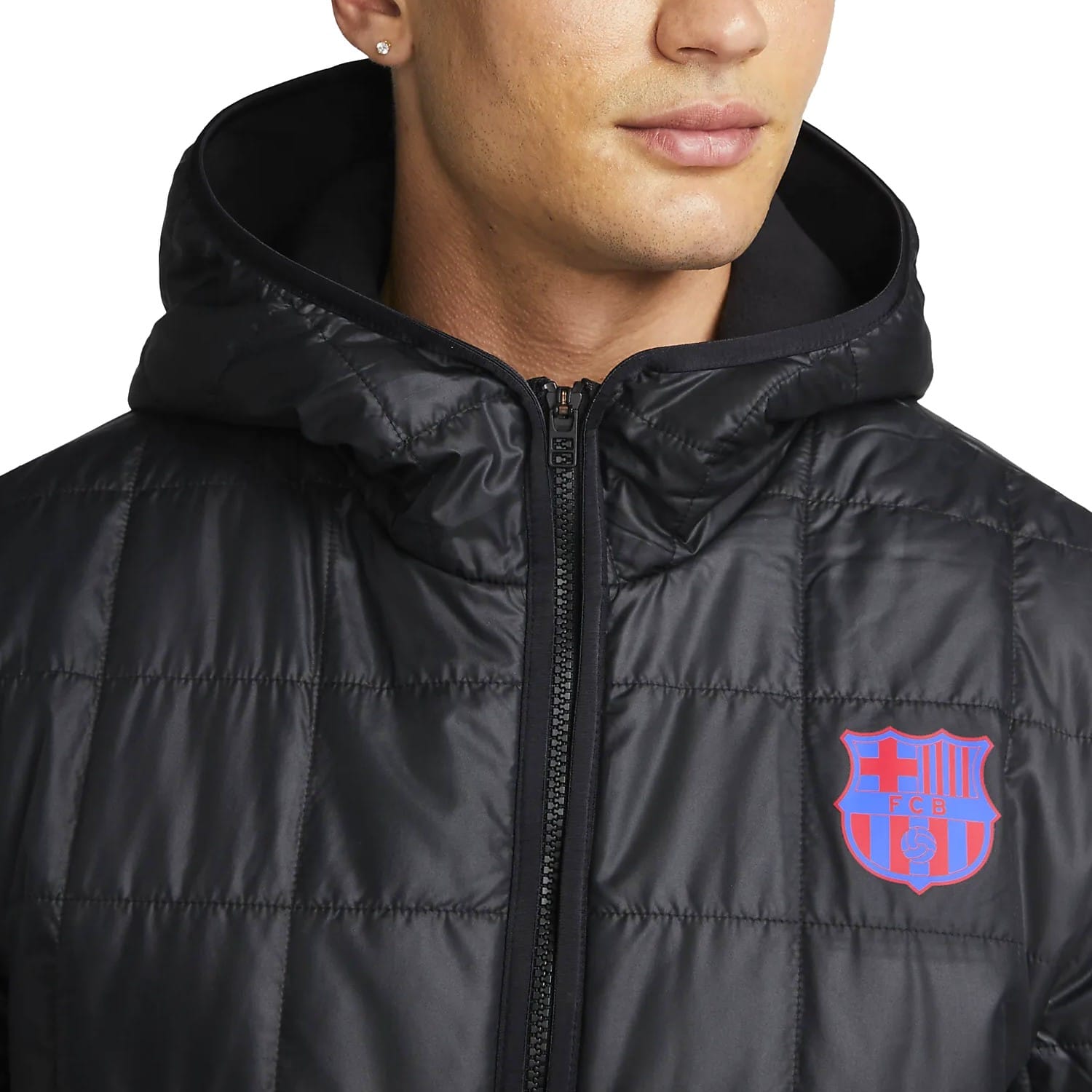 FC Barcelona black UCL presentation bomber jacket 2022/23 - Nike ...