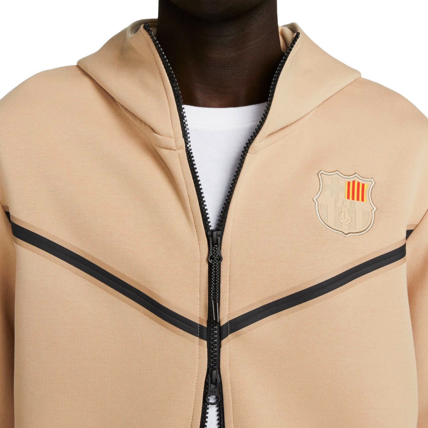 FC Barcelona Tech Fleece gold/navy presentation tracksuit 2023 - Nike ...